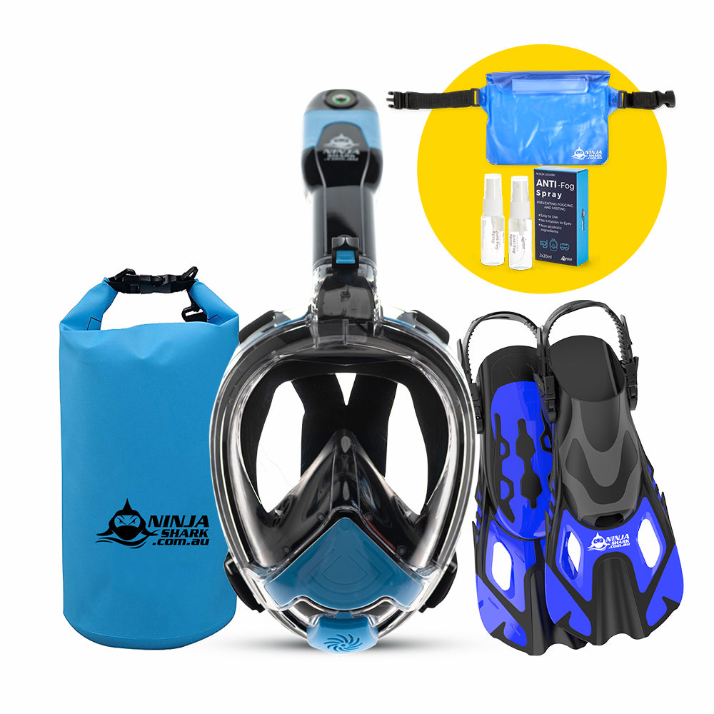 Package: Electra (Mask + Fins + Bag) – Ninja Shark Australia