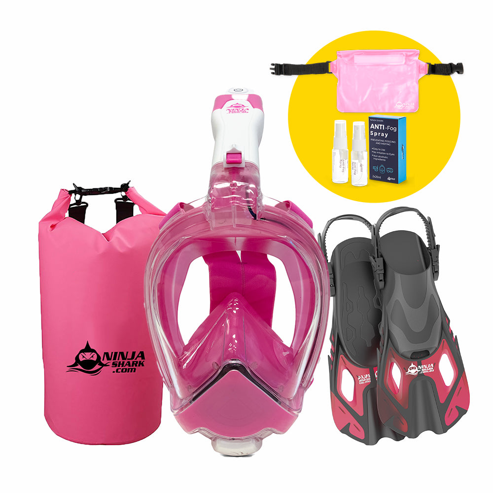 Package: Electra Kids (Mask + Fins + Bag) 5-11 Years – Ninja Shark ...