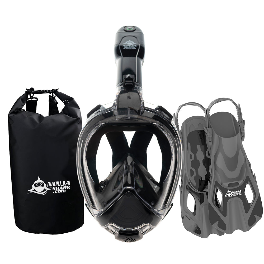 Package: Electra (Mask + Fins + Bag) – Ninja Shark Australia