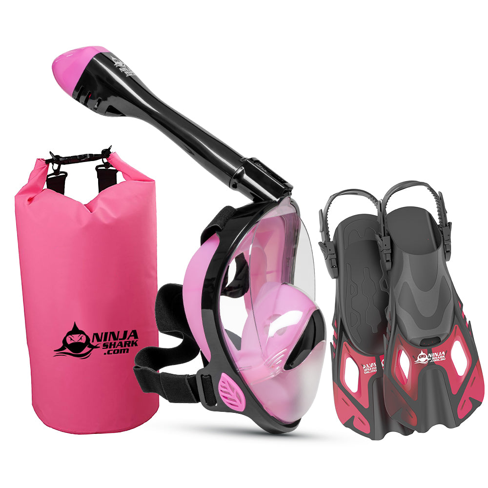 Air Package Full Face Snorkel Mask - Ninja Shark – Ninja Shark – Ninja ...